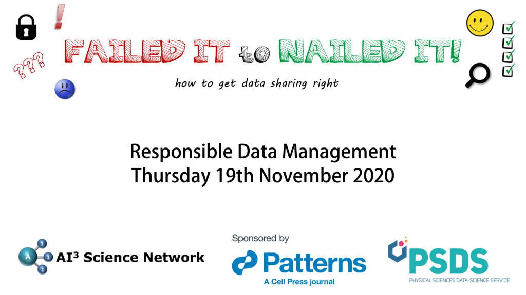 19/11/2020 – Failed it to Nailed it! How to get data sharing right ...