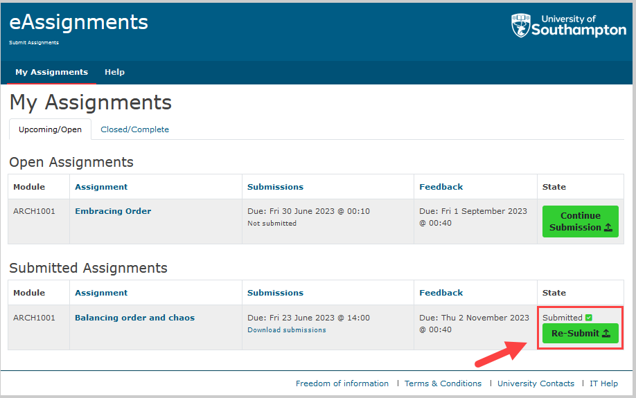 eAssignments: How to submit to or view upcoming assignments – eLearning Support and Resources