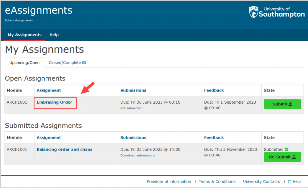 eAssignments: How to submit to or view upcoming assignments – eLearning ...