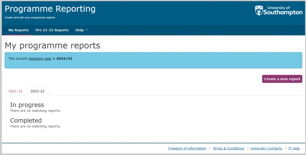 Programme Reporting tool – Complete your annual Programme Reports ...