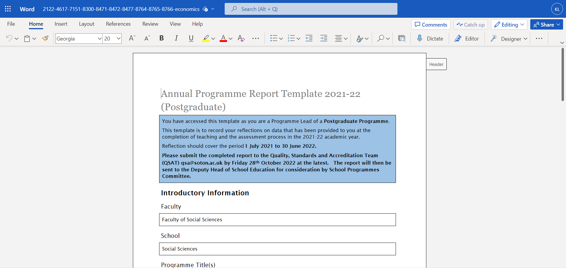 Programme Reporting tool – Complete your annual Programme Reports ...