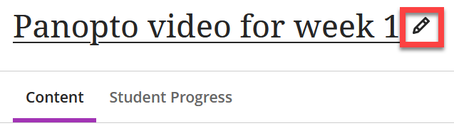 Panopto – Add video to Ultra courses – eLearning Support and Resources