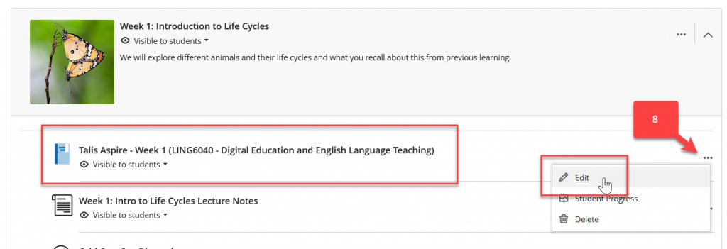 Blackboard Ultra – Adding a Talis Reading List to your Ultra Module – eLearning Support and ...