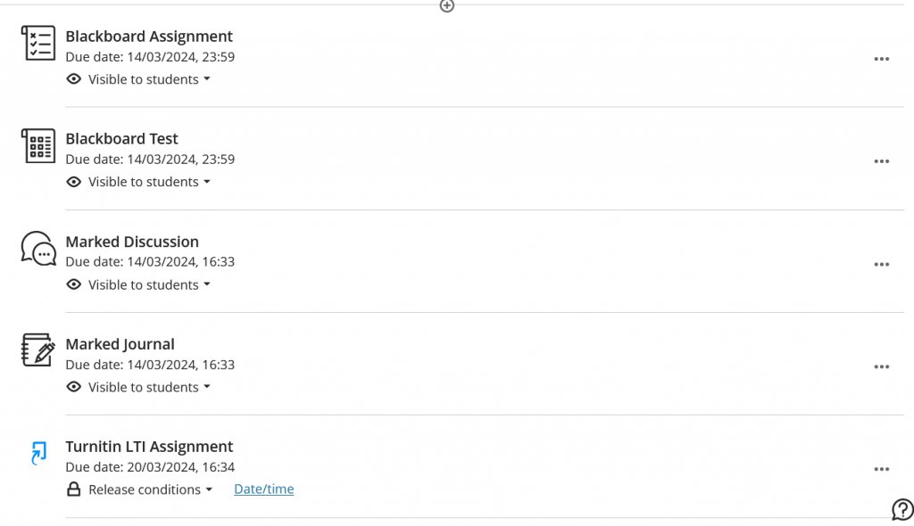 Blackboard – Help Guides for External Examiners – eLearning Support and ...
