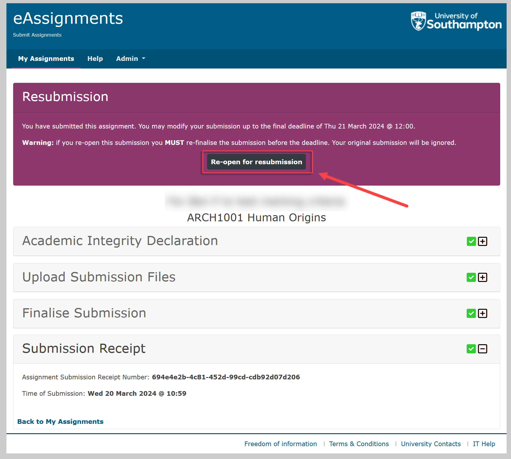 eAssignments: How to submit to or view upcoming assignments – eLearning Support and Resources