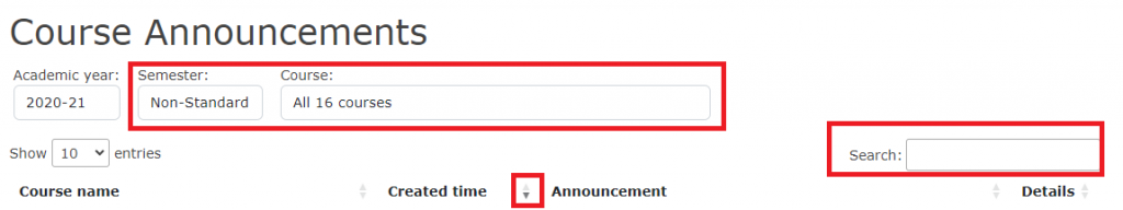 Blackboard – Using Programme Lead Course Announcements tool – eLearning ...