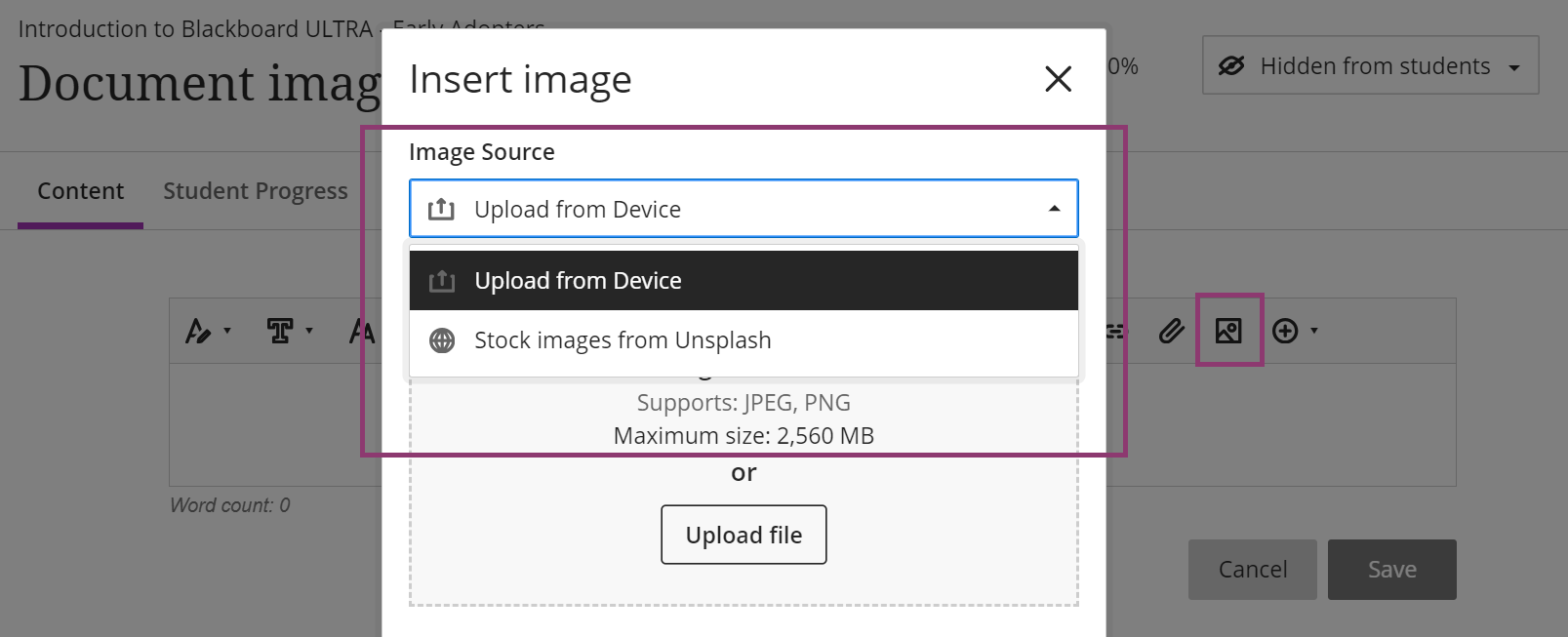 Blackboard Ultra – Creating Ultra Documents – eLearning Support and ...