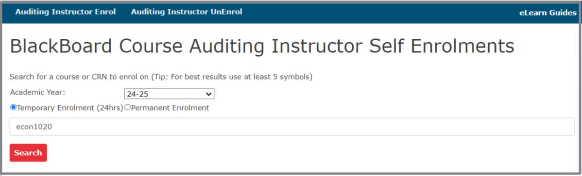 Blackboard – using Staff Enroller for Auditing Instructors and ...