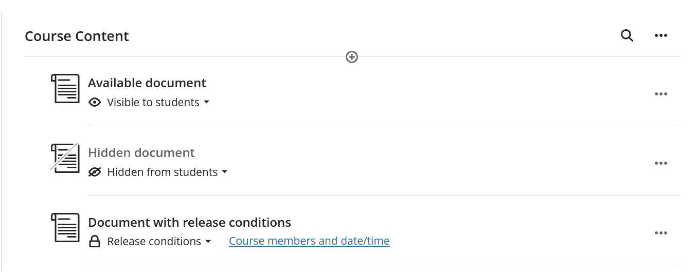 Blackboard Ultra – Content Visibility and Release Conditions ...