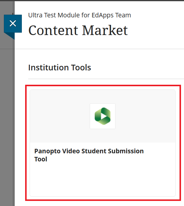 Panopto – Submitting to a Blackboard Ultra assignment – eLearning ...