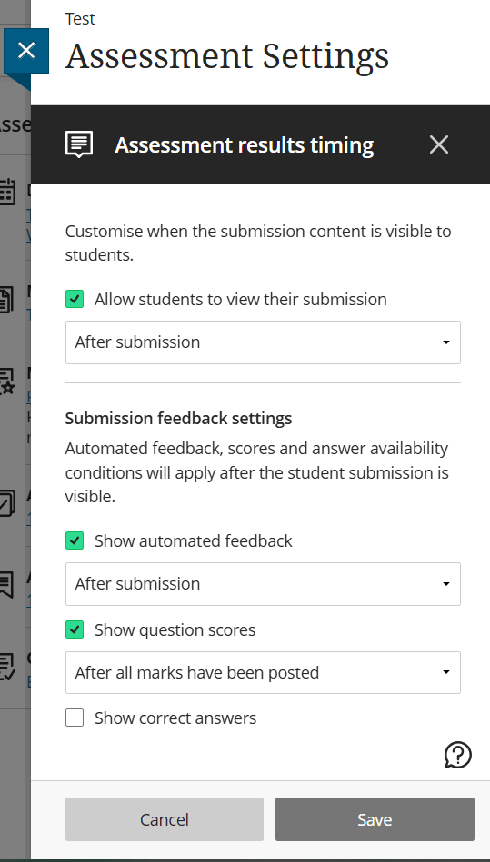 Blackboard Ultra – Marking Tests – eLearning Support and Resources