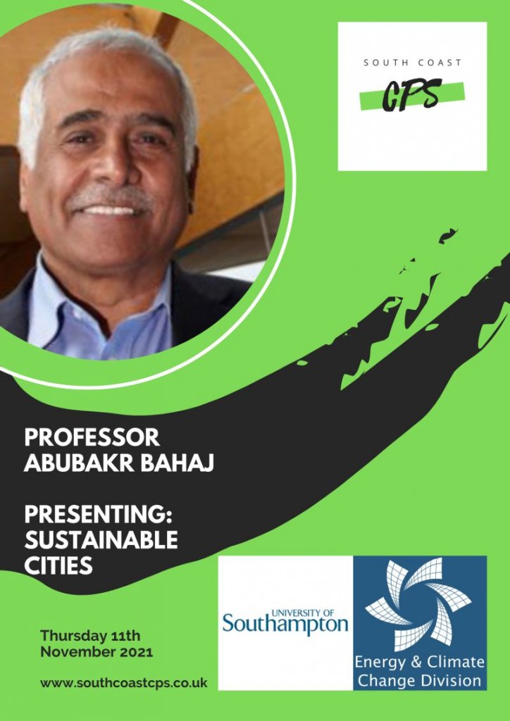 Professor Bahaj announced as an expert speaker at the South Coast ...