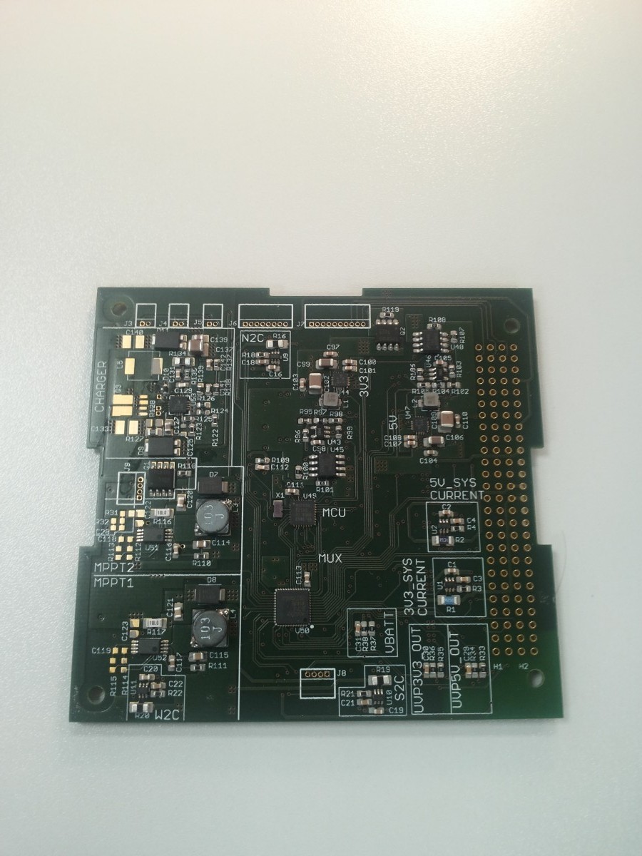 Power subsystem PCB manufactured | UoS³